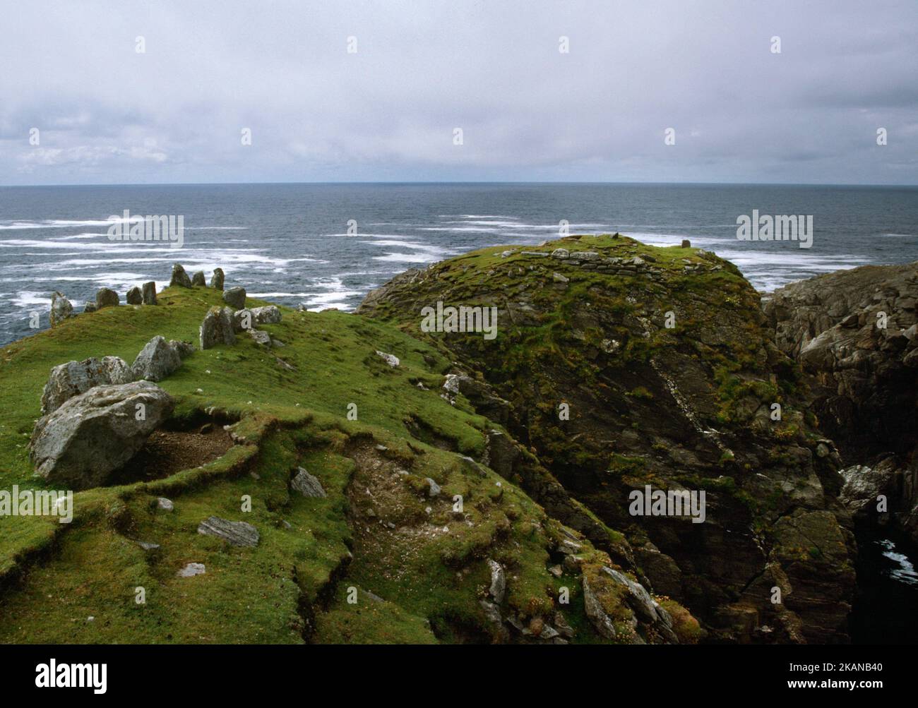Burgi Geos Vorgebirgfestung aus der Eisenzeit, Yell, Shetland ...