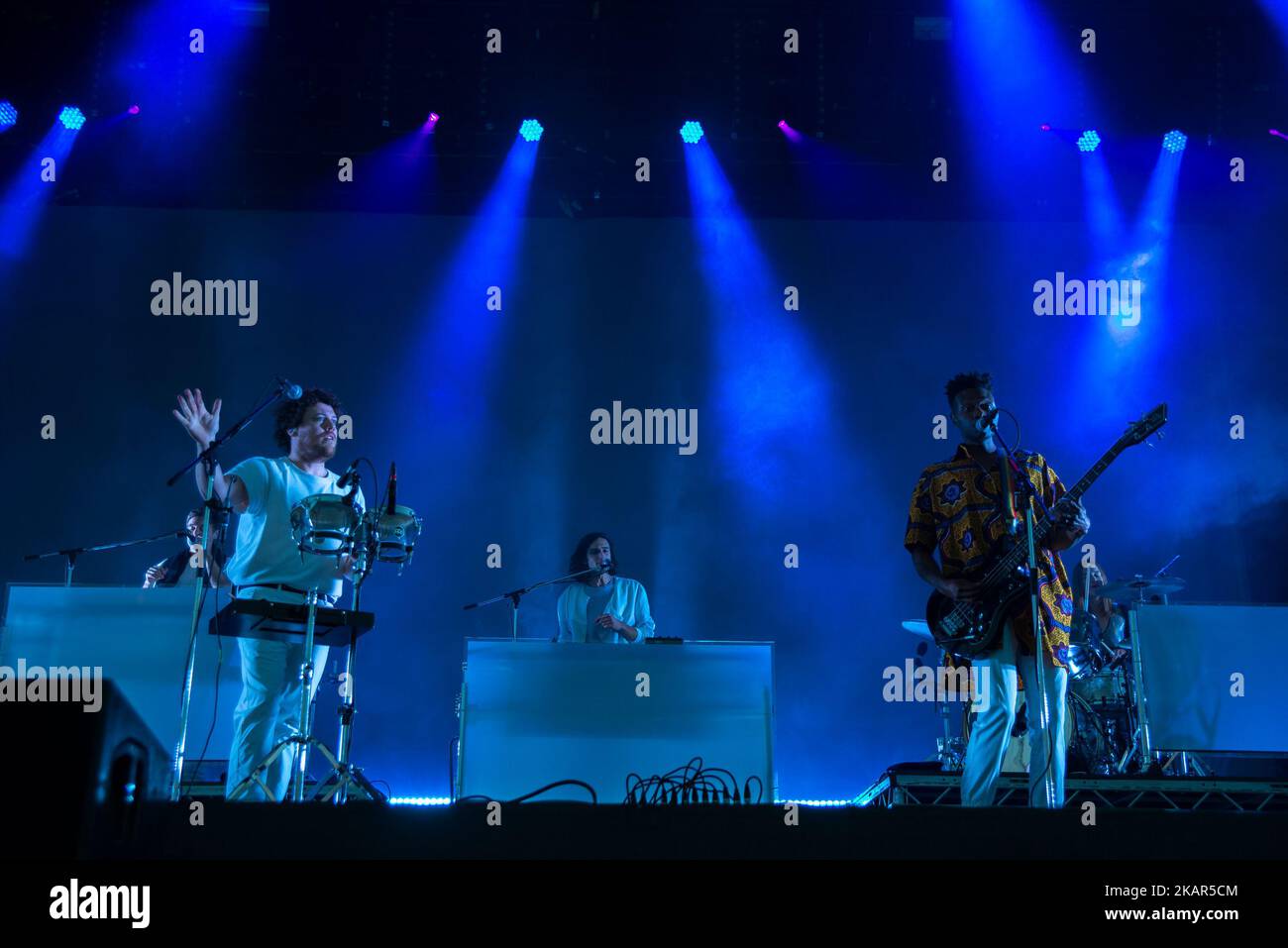 Die britische Elektronikgruppe Metronomy tritt am 9. September 2017 ...