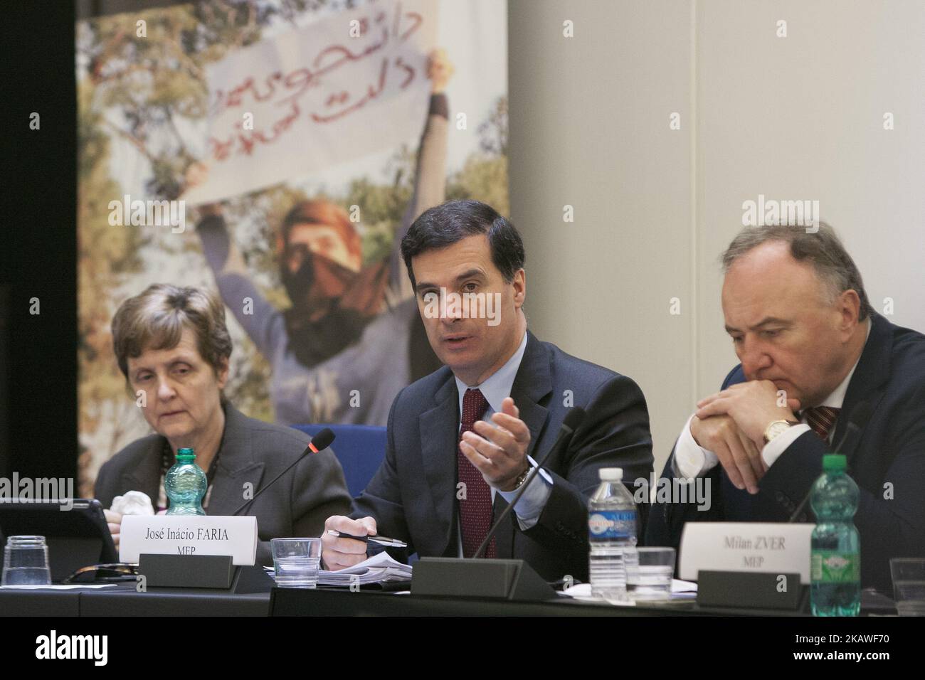 Anthea McIntyre, Jose Inacio Faria, Pal Csaky, Europäisches Parlament ...