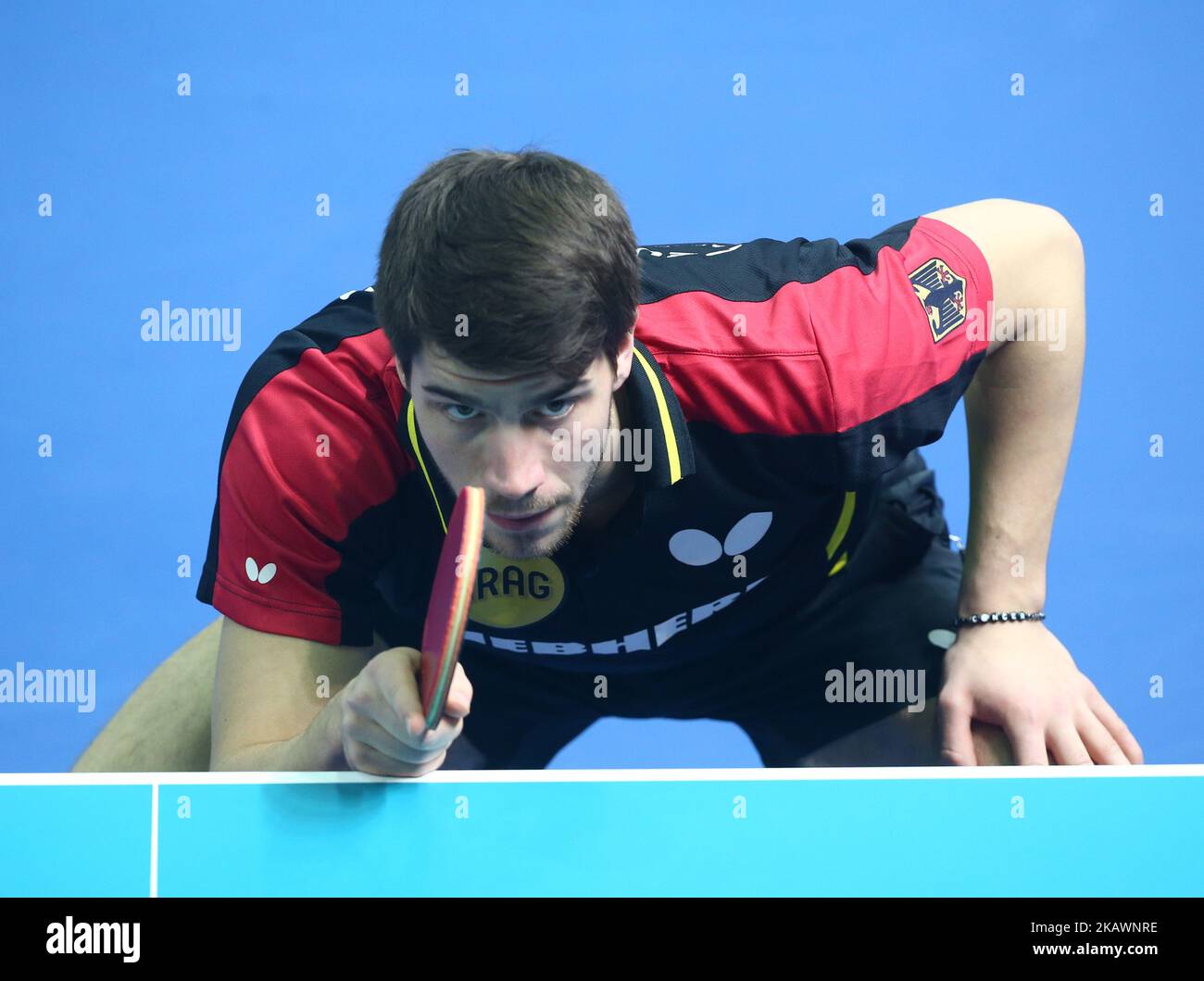 Patrick FRANZISKA aus Deutschland beim Weltcup-Spiel der ...