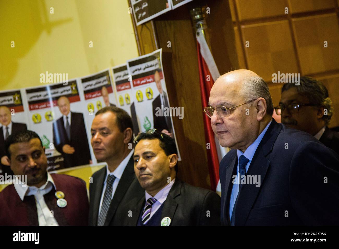 Der hoffnungsvolle ägyptische Präsident Moussa Mostafa Moussa spricht ...