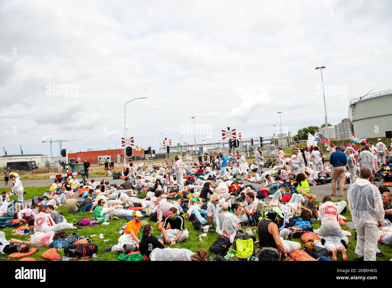 Die Bewegung „Code Rood“ organisierte am 28.. August in Groningen ...