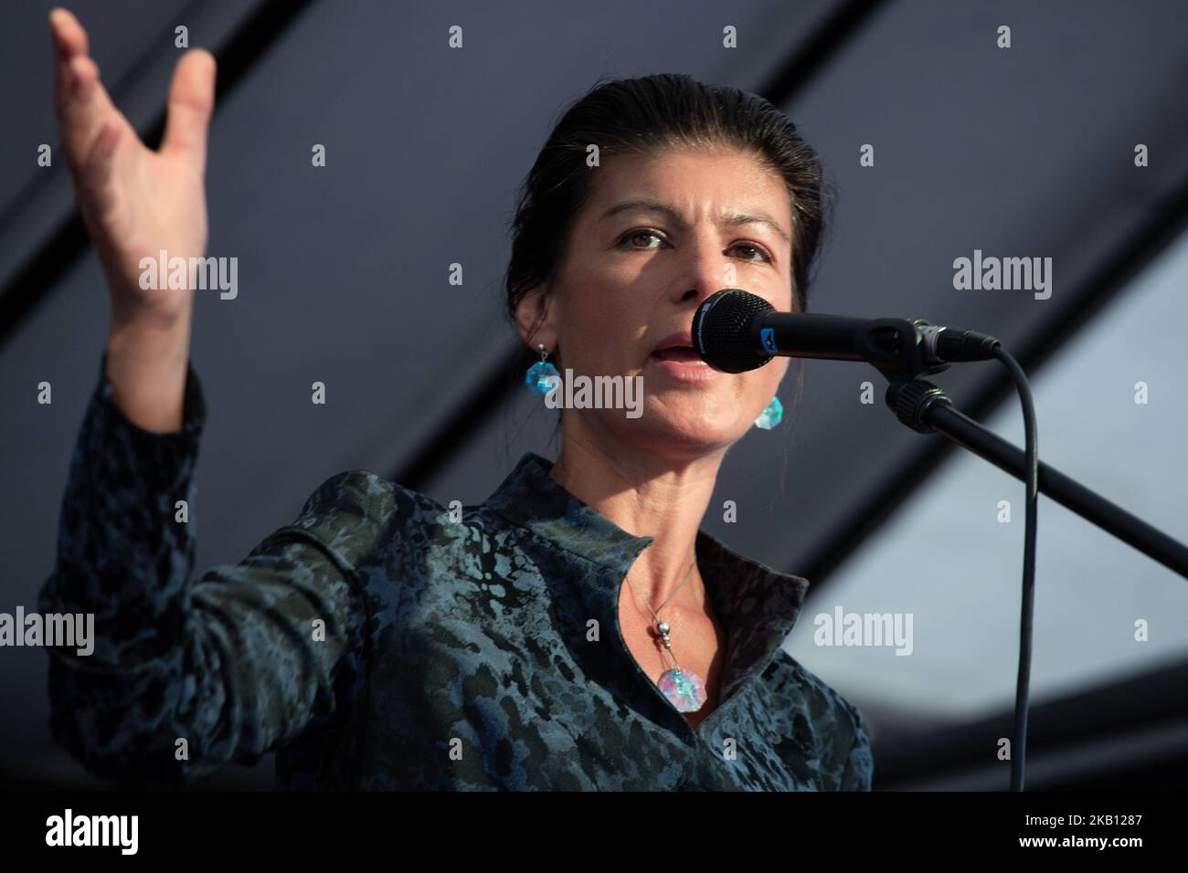 Die Fraktionschef der Linken im Deutschen Bundestag Sahra Wagenknecht ...