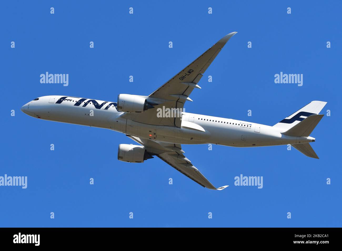 Präfektur Chiba, Japan – 29. Oktober 2021: Finnair-Passagierflugzeug ...