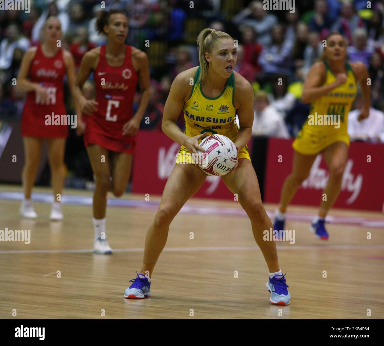Kate Moloney von Australia Diamonds beim Netball Quad Series Vitality ...