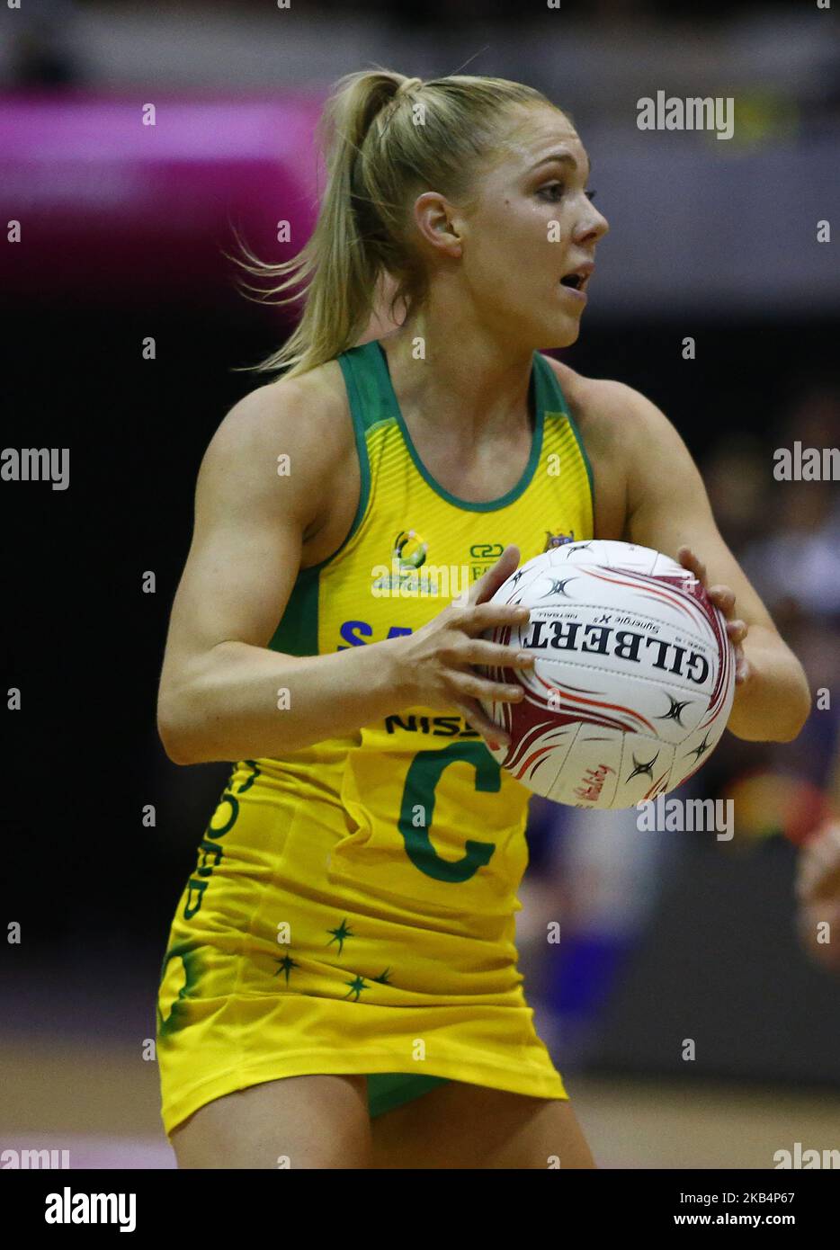Kate Moloney von Australia Diamonds beim Netball Quad Series Vitality ...
