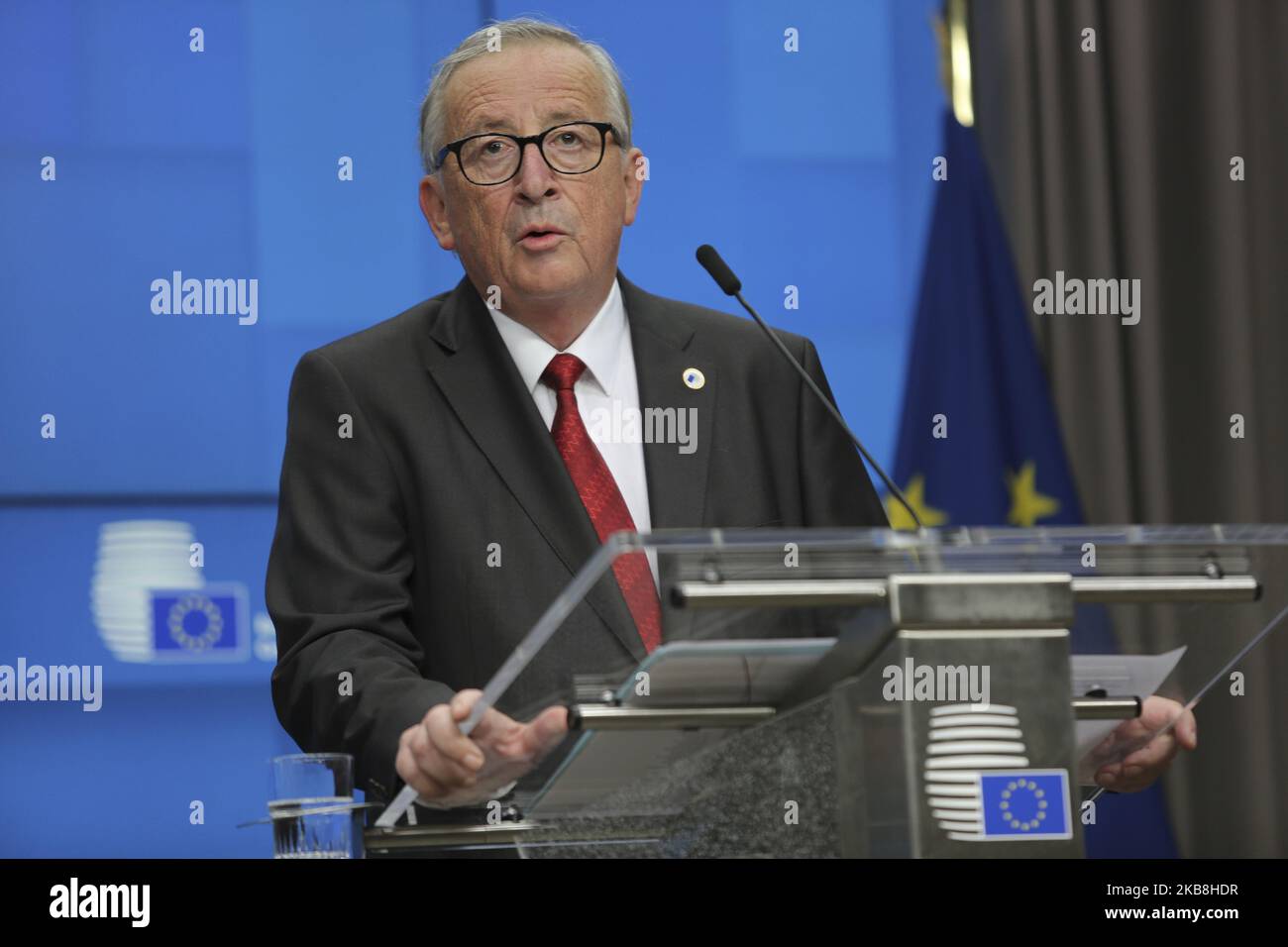 Jean-Claude Juncker, Präsident der Europäischen Kommission, wie in der ...