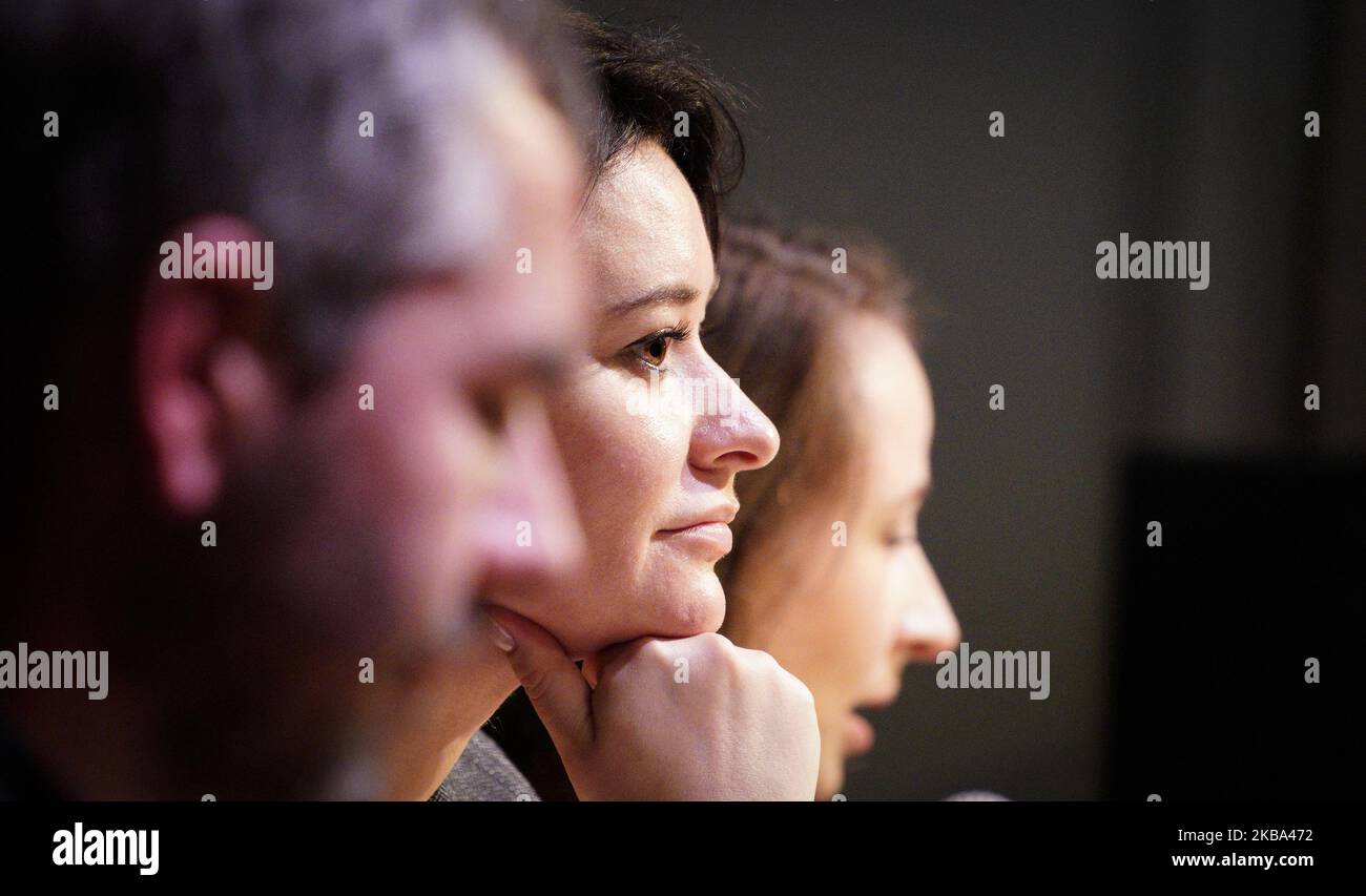 Die linke Abgeordnete Anna-Maria Zukowska wird am 4. November 2019 bei ...