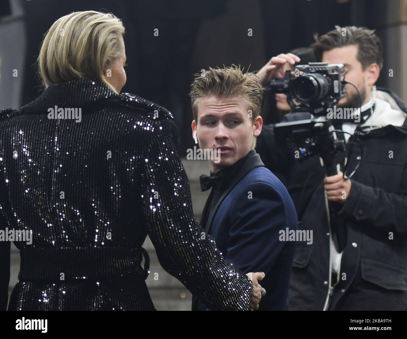 Sharon Stone und ihr Sohn Roan Bronstein kommen für den GQ Men of the ...