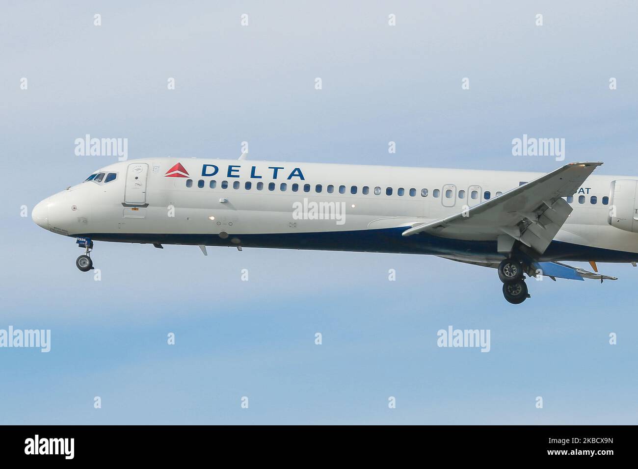 Delta Air Lines Boeing 717-200-Flugzeug, gesehen bei der endgültigen ...
