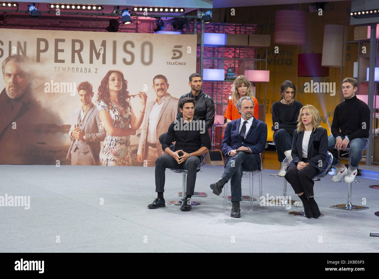 Die spanischen Schauspieler José Coronado, Marta Larralde, Patrick ...