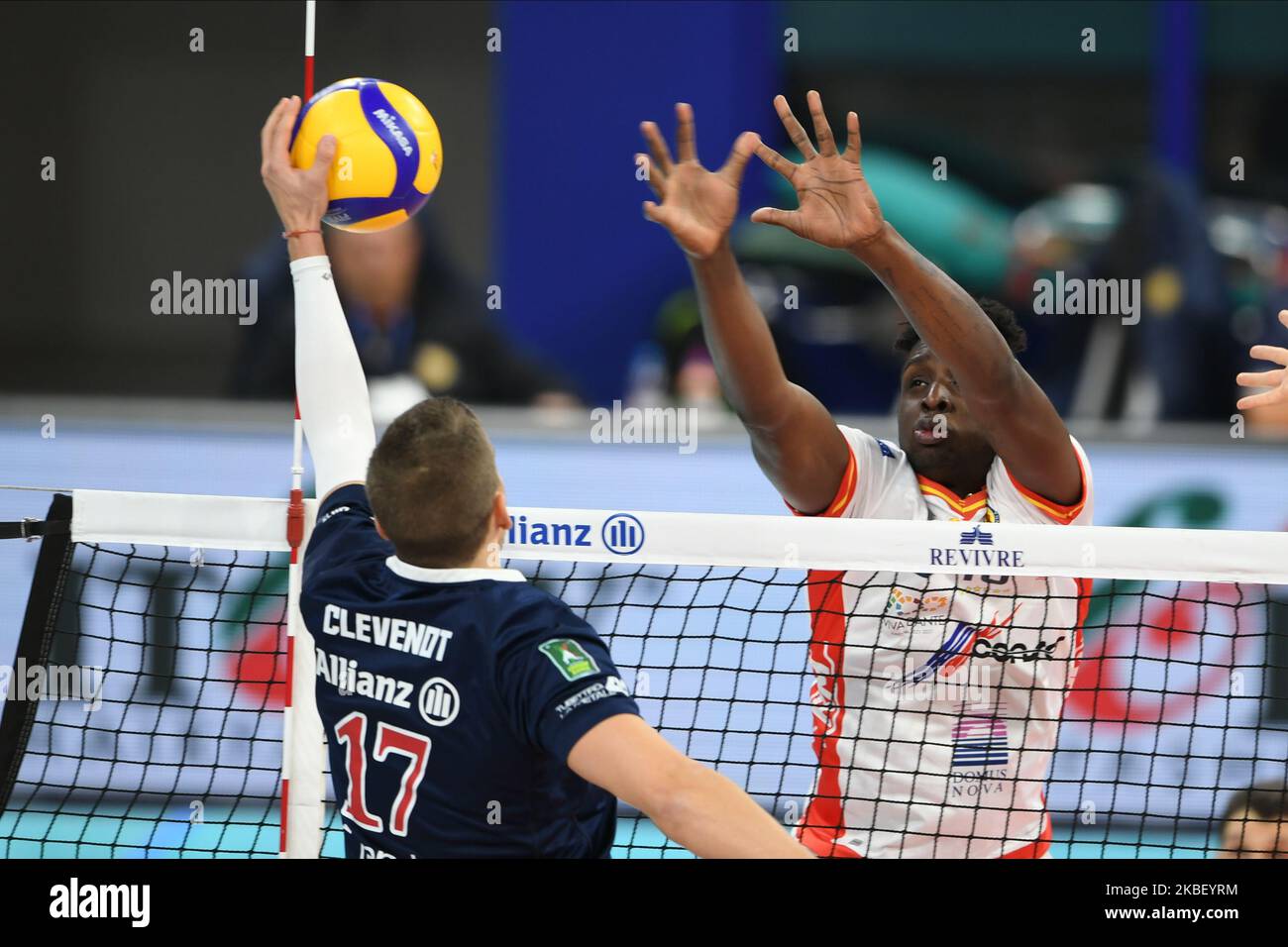 Der französische Spieler Trevor Clevenot (Hitter spiker) vom Team ...