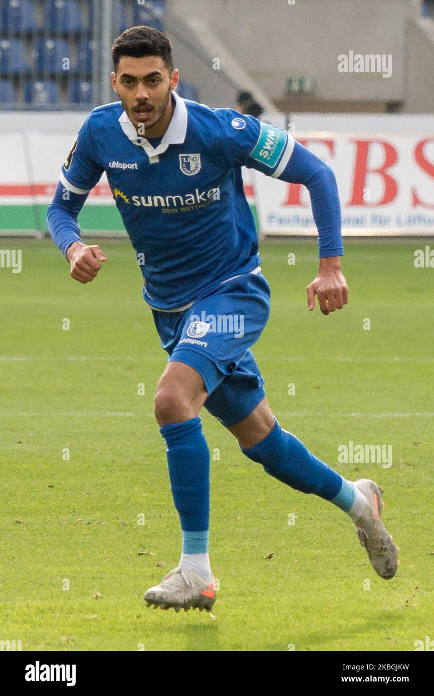 Tarek Chahed von Magdeburg während der 3. Bundesliga-Spiel zwischen 1 ...