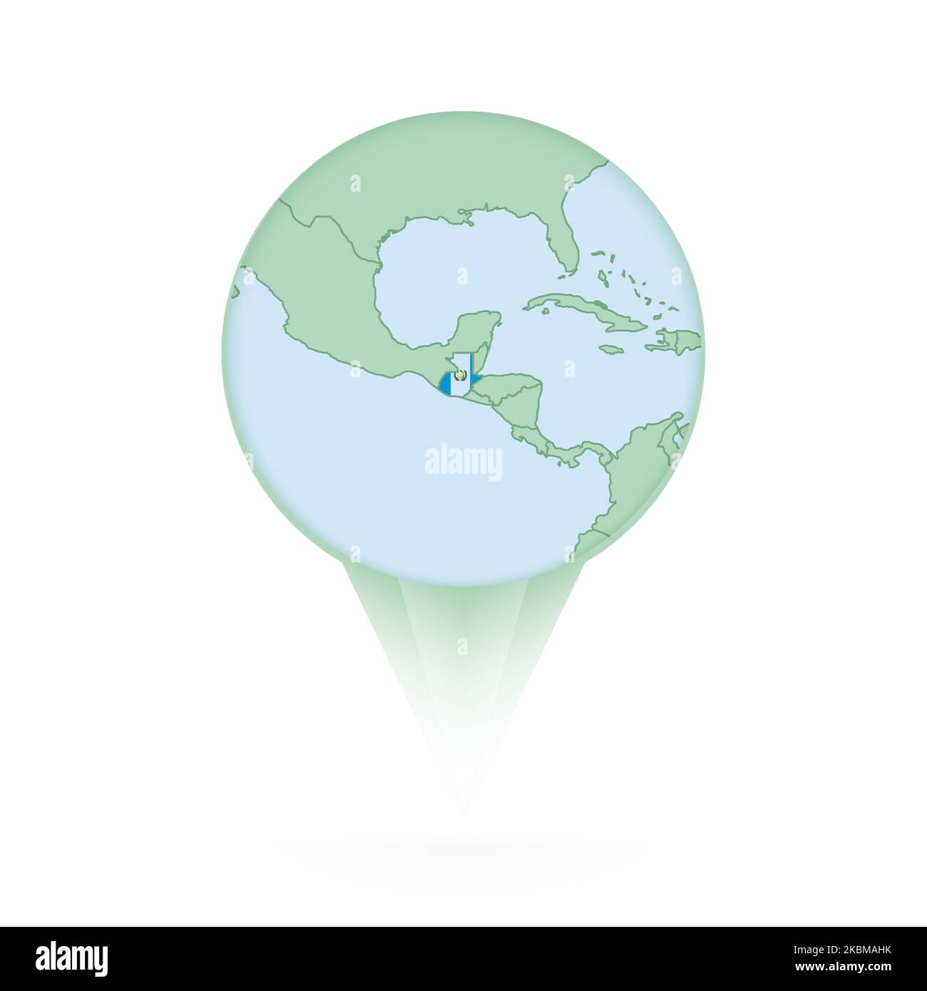 Mapa de la bandera de guatemala Stock-Vektorgrafiken kaufen - Alamy