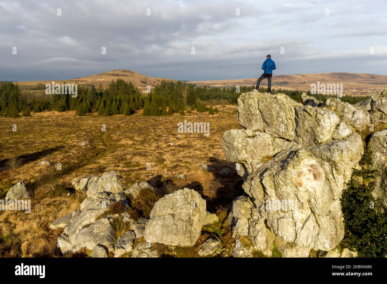 Brasparts (Bretagne, Nordwest-Frankreich): Die Roc'h Ceguer Felsen in ...