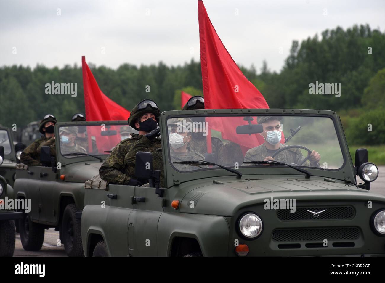 Militärangehöriger werden bei einer Probe der bevorstehenden ...