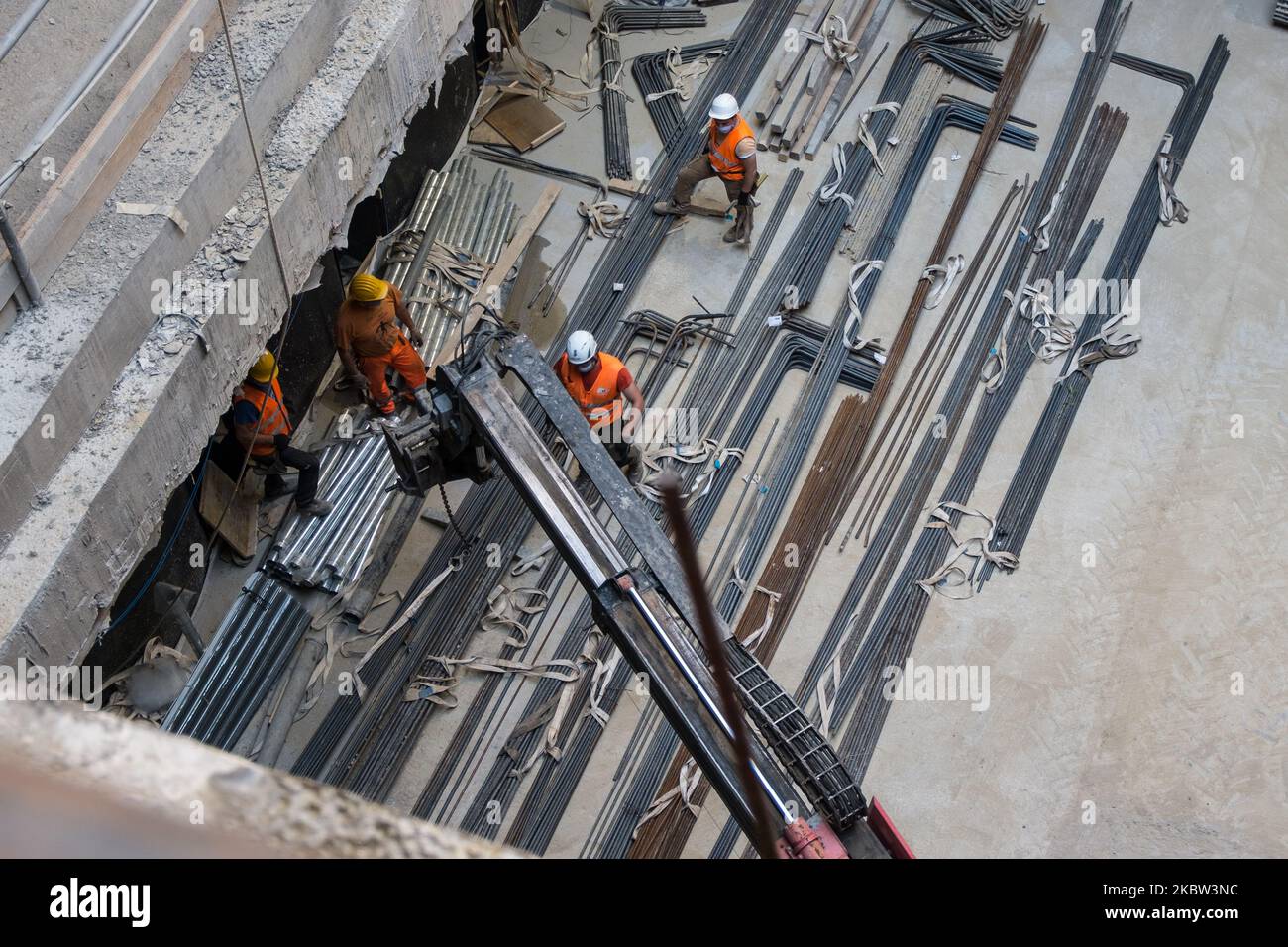 U bahn station c der u bahn von rom, neues segment -Fotos und ...