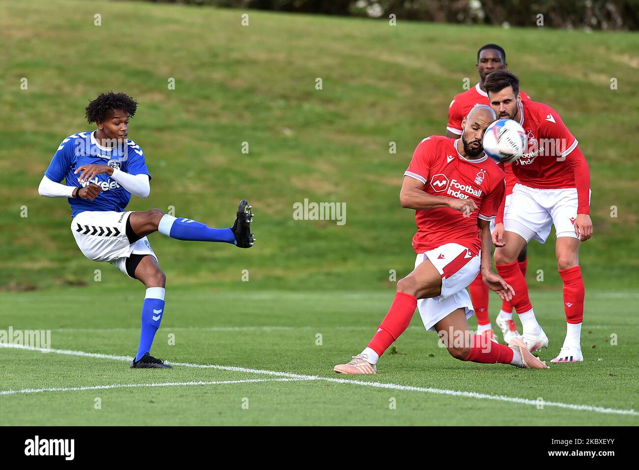 Oldham Athletic's Vani Da Silva beim Vorsaison-Freundschaftsspiel ...