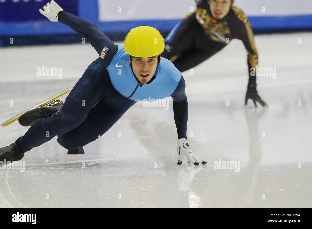 Ohno Apolo Anton, vorne, aus den USA, tritt am 25. September 2009 in ...
