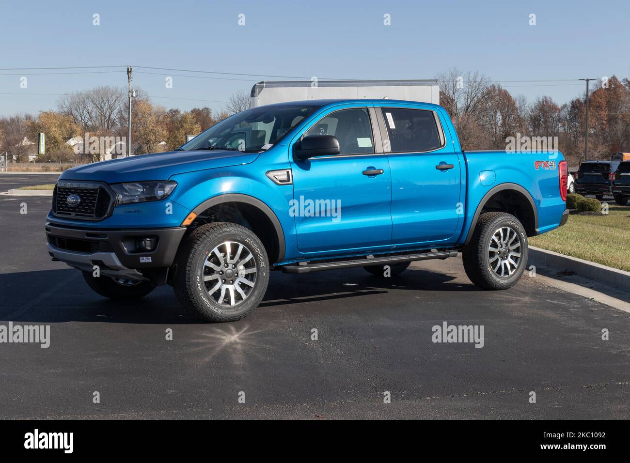 Brownsburg - ca. November 2022: Ford Ranger Pickup Truck Display bei ...