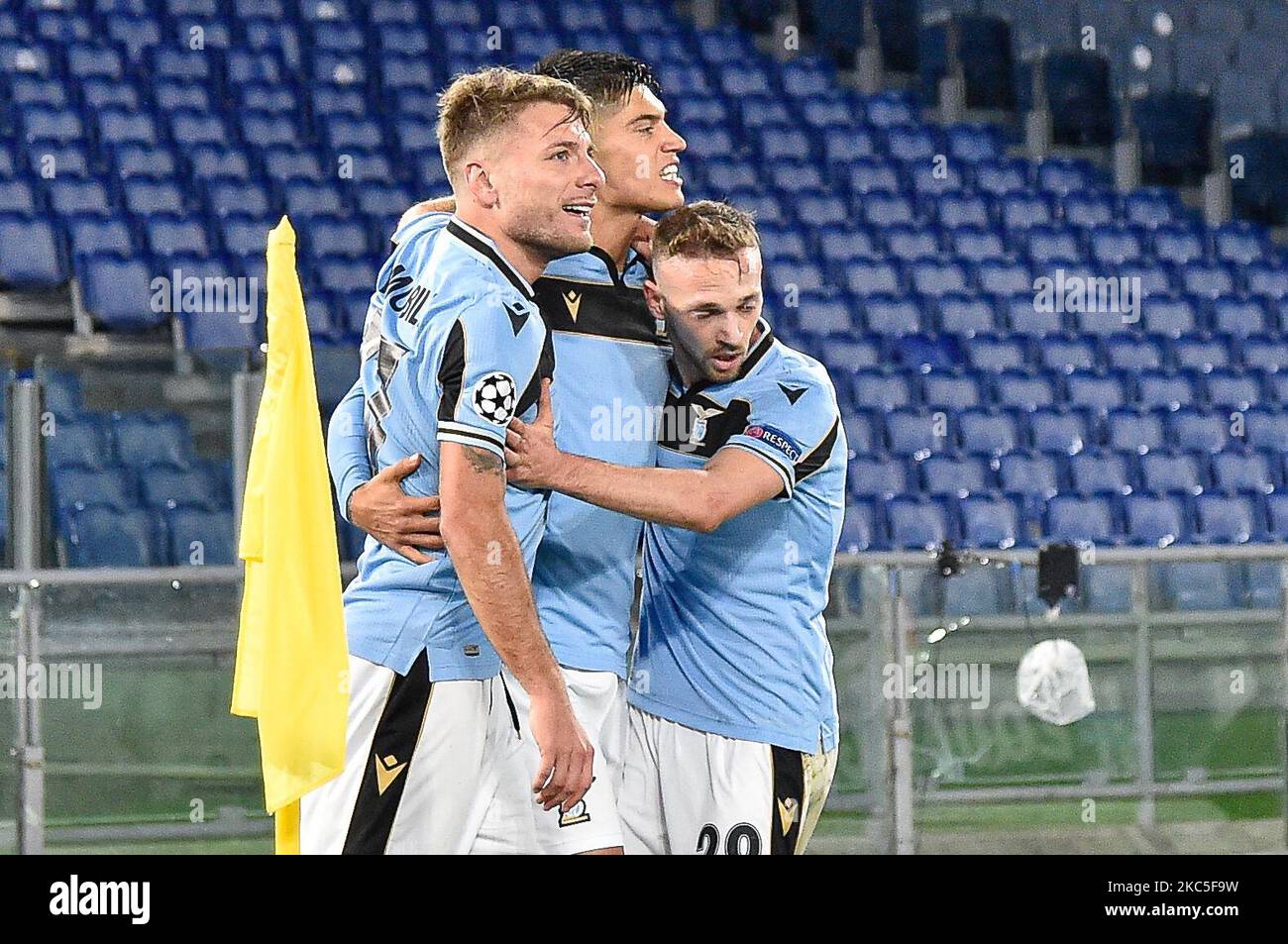 Joaquin Correa von der SS Lazio feiert am 8. Dezember 2020 im Stadio Olimpico, Rom, Italien ...