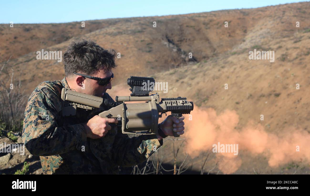M32 grenade launcher -Fotos und -Bildmaterial in hoher Auflösung – Alamy