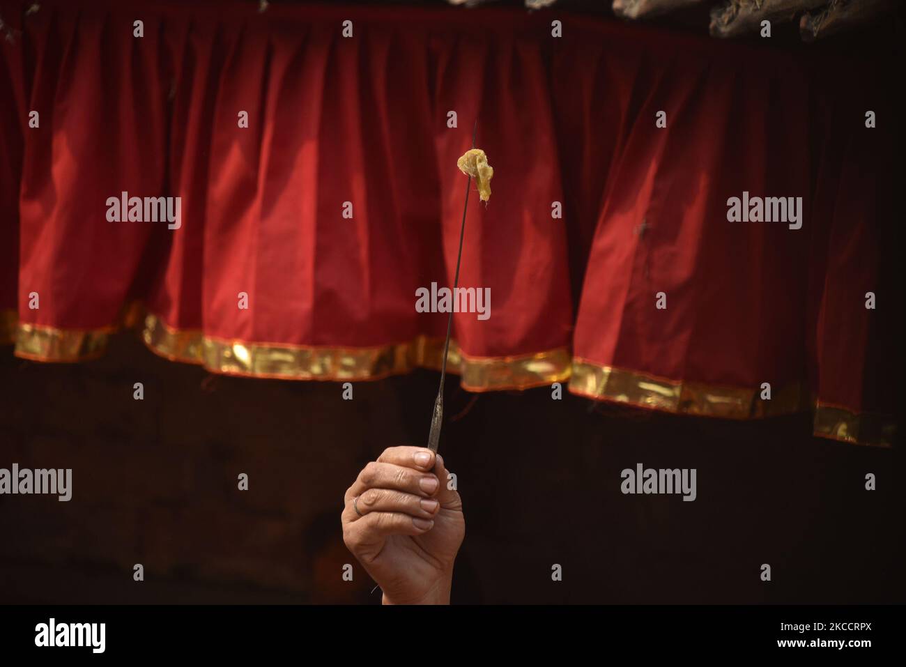 Ritual zum feiern des bisket jatra festivals -Fotos und -Bildmaterial ...