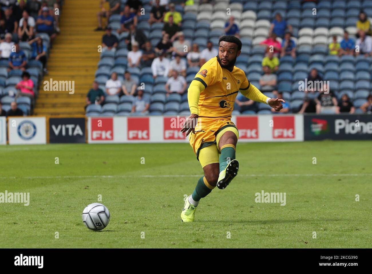 Ryan Johnson von Hartlepool United beim Vanarama National League-Spiel ...