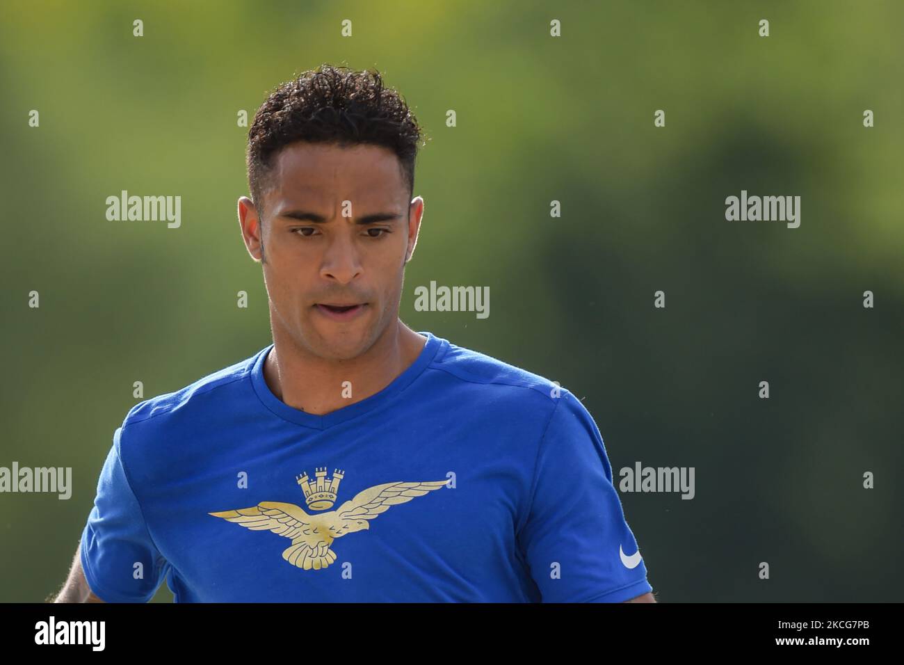 Andrew Howe Besozzi vor dem Wettbewerb in Rieti, Italien, am 18. Juni ...