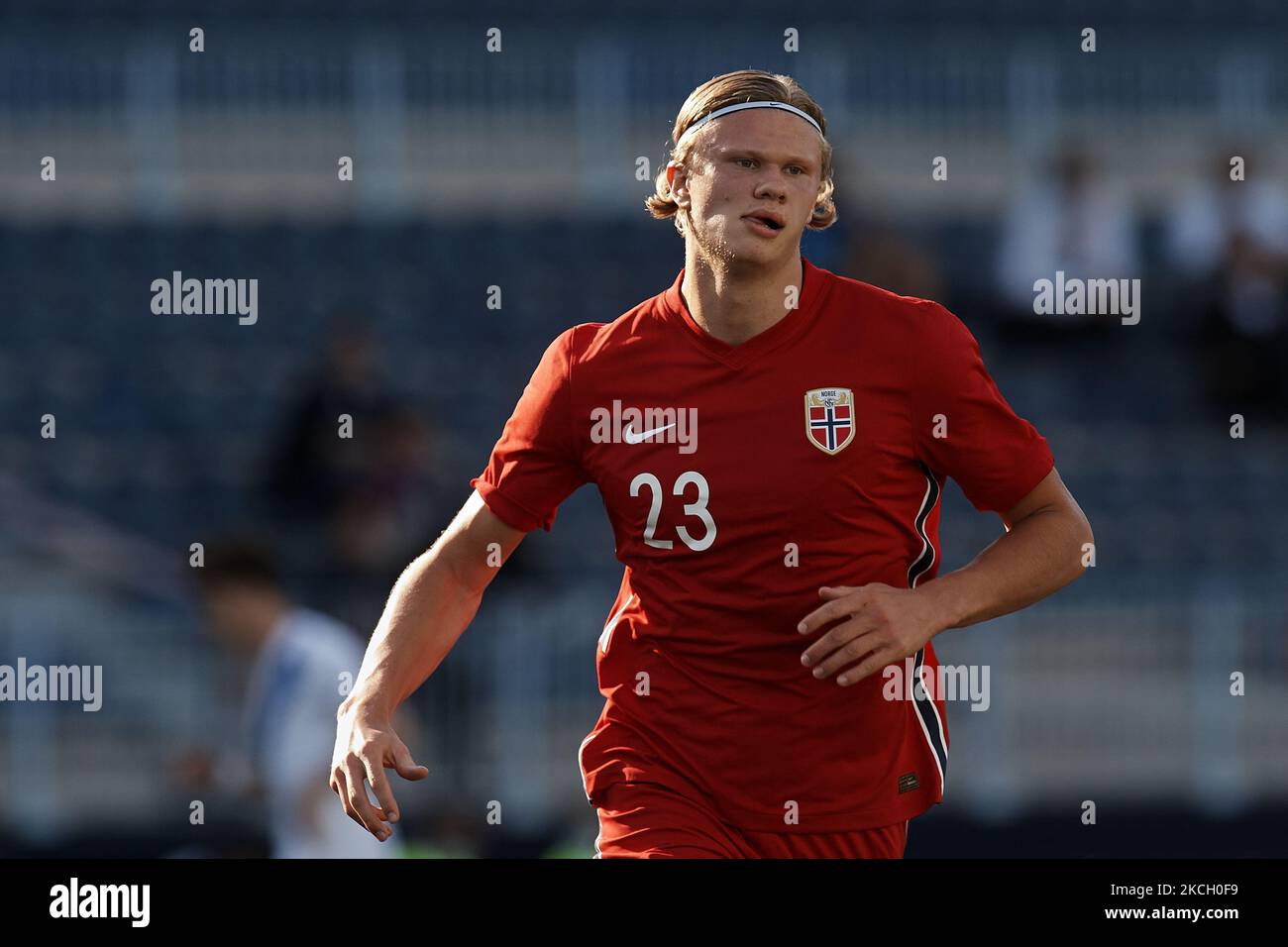 Erling Haaland (Borussia Dortmund) aus Norwegen beim internationalen Freundschaftsspiel zwischen ...