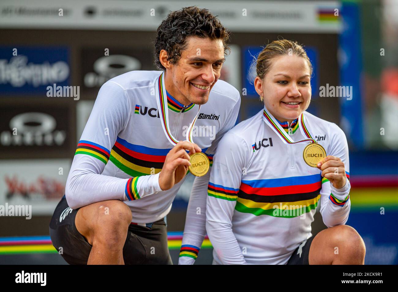 Christopher BLEVINS von den USA,1. Platz Elite Männer, Und Sina FREI ...