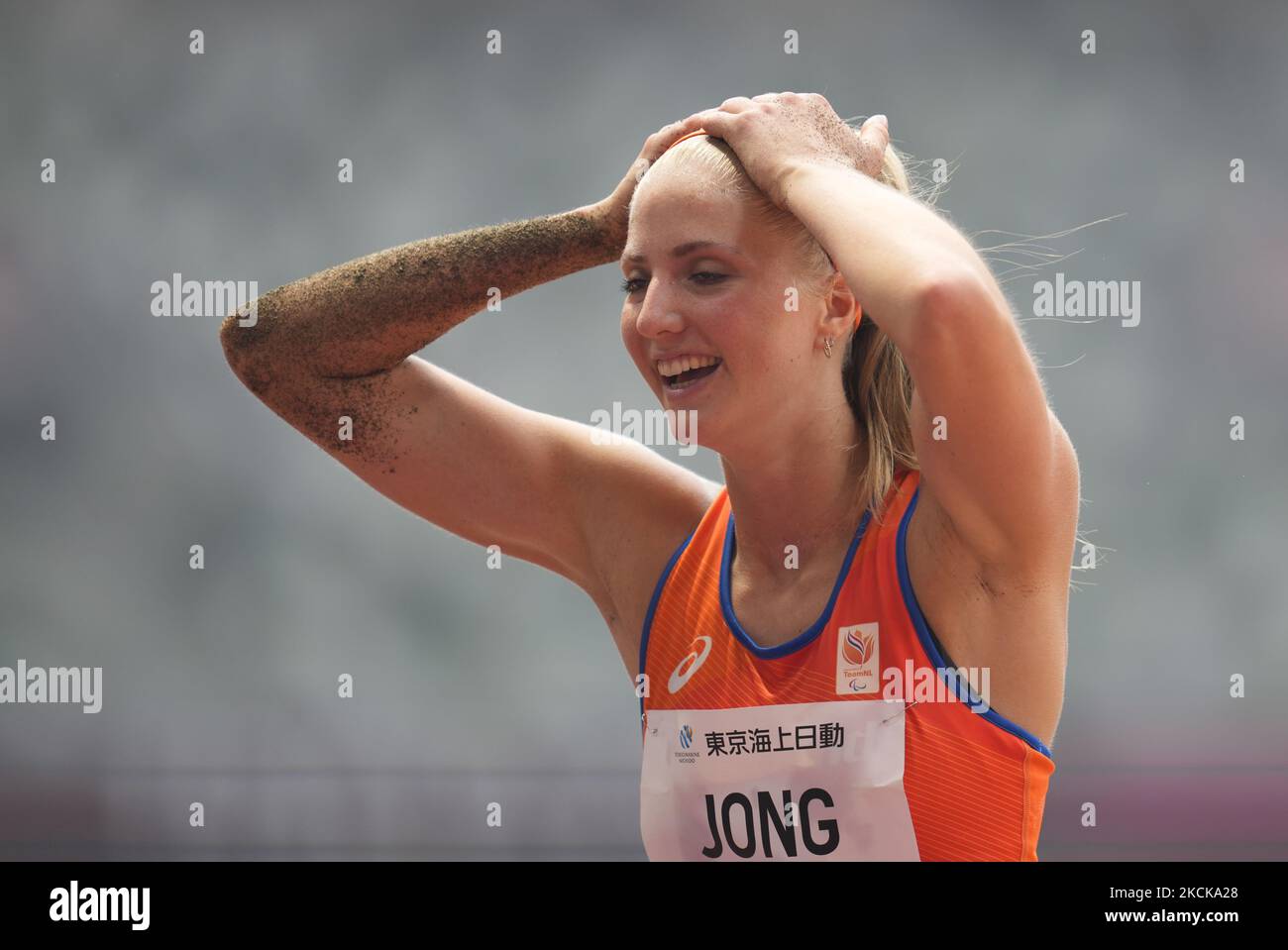 Niederlande gewinnt und bricht den weltrekord im weitsprung -Fotos und -Bildmaterial in hoher ...