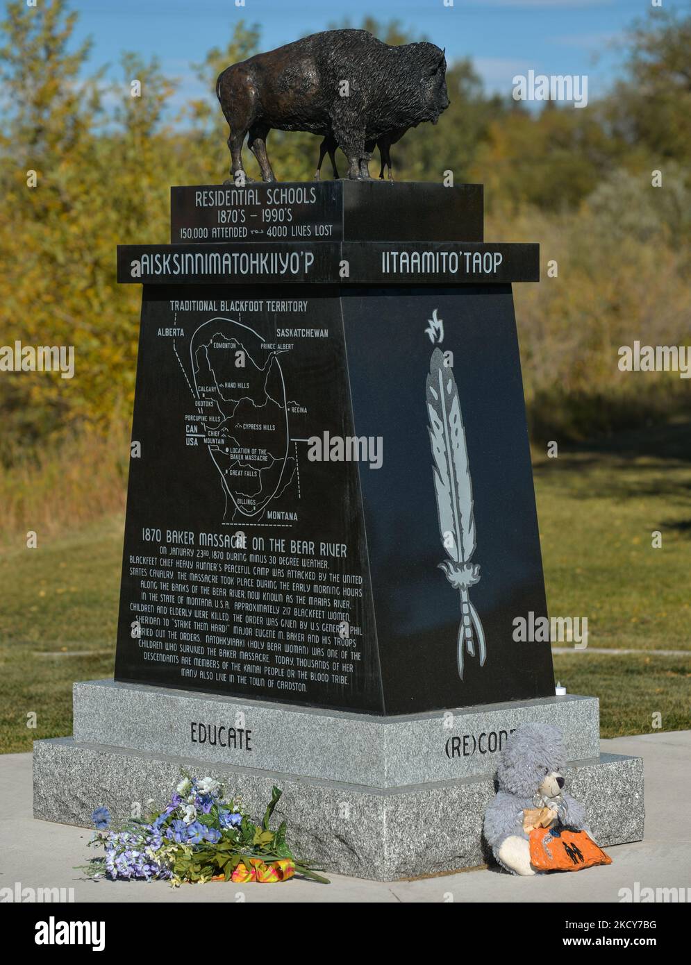 Cardston Memorial zum Gedenken an die Opfer des Baker-Massakers von ...