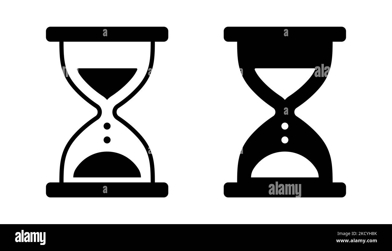 Zeit sanduhr vektor vektoren Stock-Vektorgrafiken kaufen - Alamy