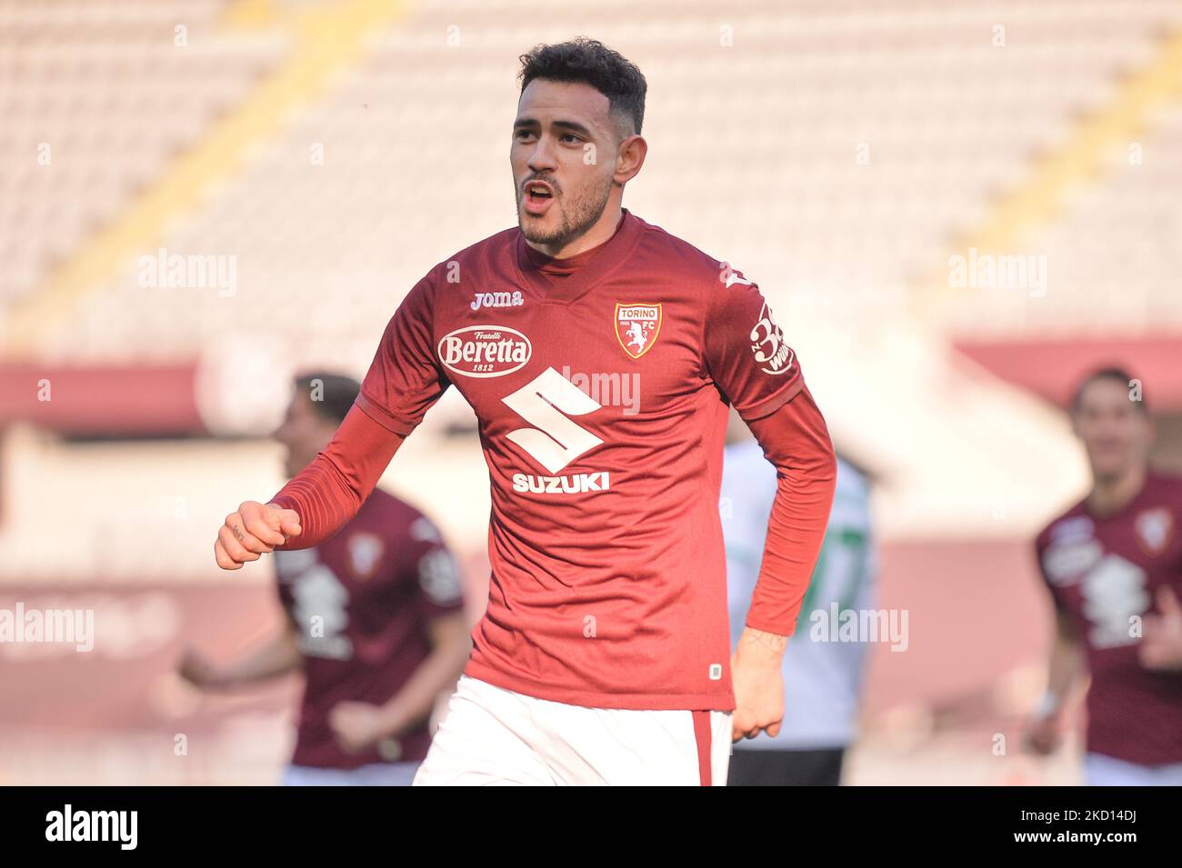 Antonio Sanabria vom FC Turin feiert im Stadio Olimpico Grande Torino ...