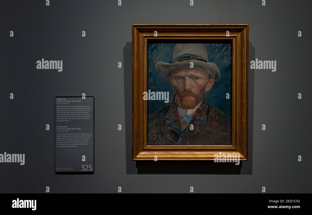 Ein Bild des Selbstporträts von Vincent van Gogh, von Vincent van Gogh ...