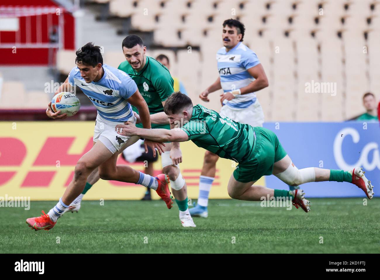 Joaquin de la Vega aus Argentinien in Aktion beim HSBC World Rugby ...