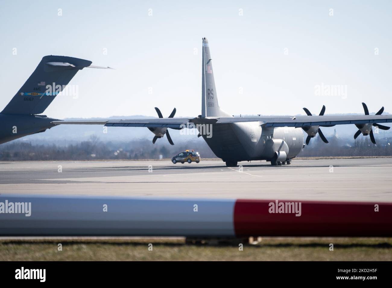 Lockheed Martin C-130J Super Hercules der US-Luftwaffe landete am 13 ...