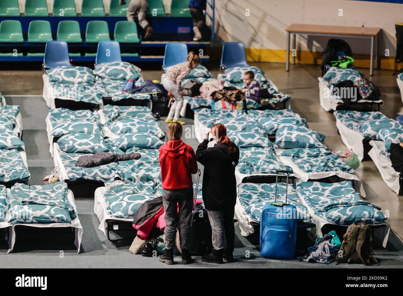 Seit dem 14. März 2022 wurden 350 Plätze für Kriegsflüchtlinge aus der ...