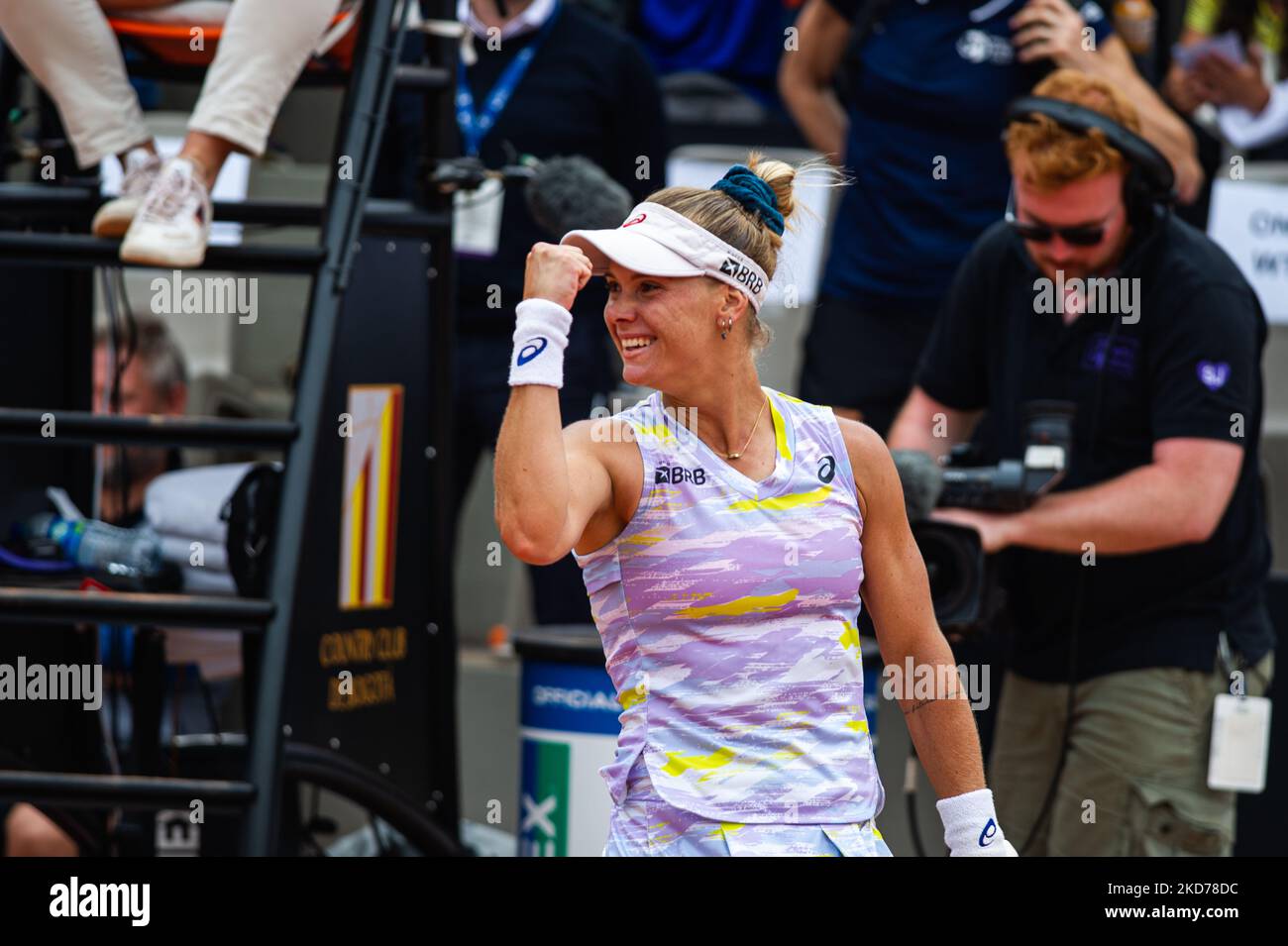 Laura Pigossi aus Brasilien beim Halbfinalspiel gegen den Kolumbianer ...
