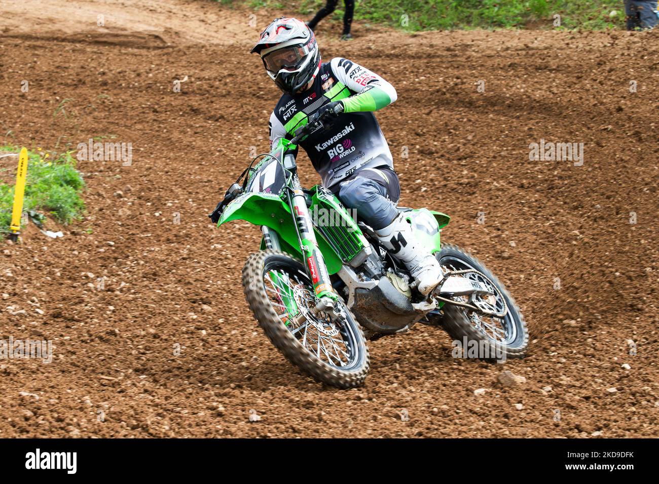 11 HAARUP MIKKEL (Big Van World MTX Kawasaki) während des Motocross 2022 MXGP von Italien am 07 ...