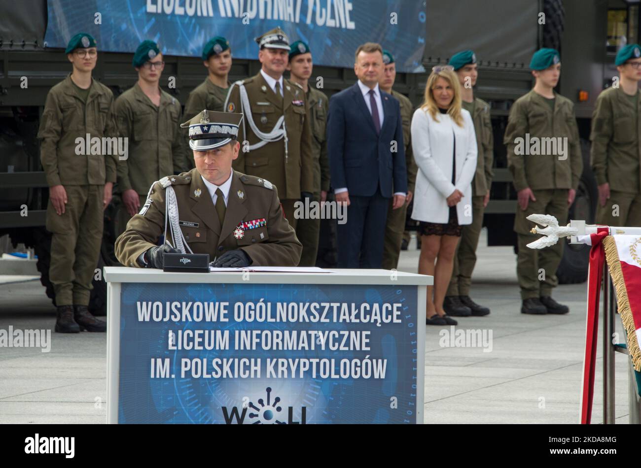 Eine offizielle Militärparade der Luftwaffe der Marine mit Anwesenheit ...