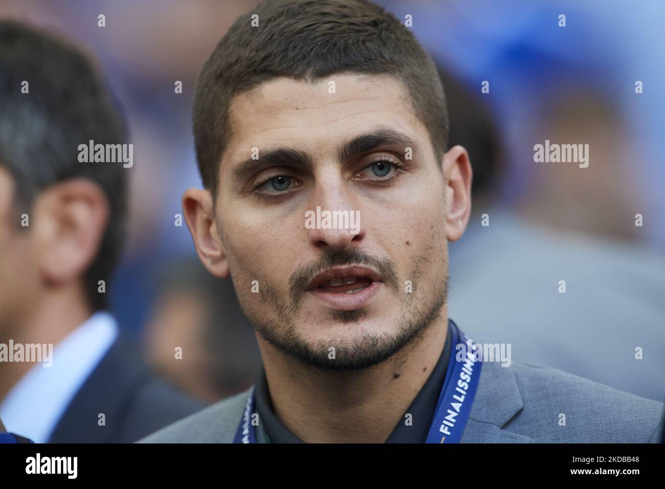 Marco Verratti (Paris Saint-Germain) aus Italien vor dem Finalissima ...