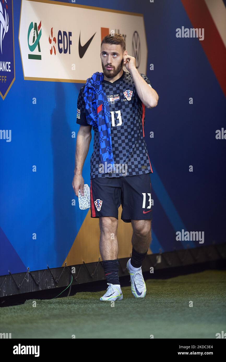 Nikola Vlasic (West Ham United) aus Kroatien vor der UEFA Nations ...