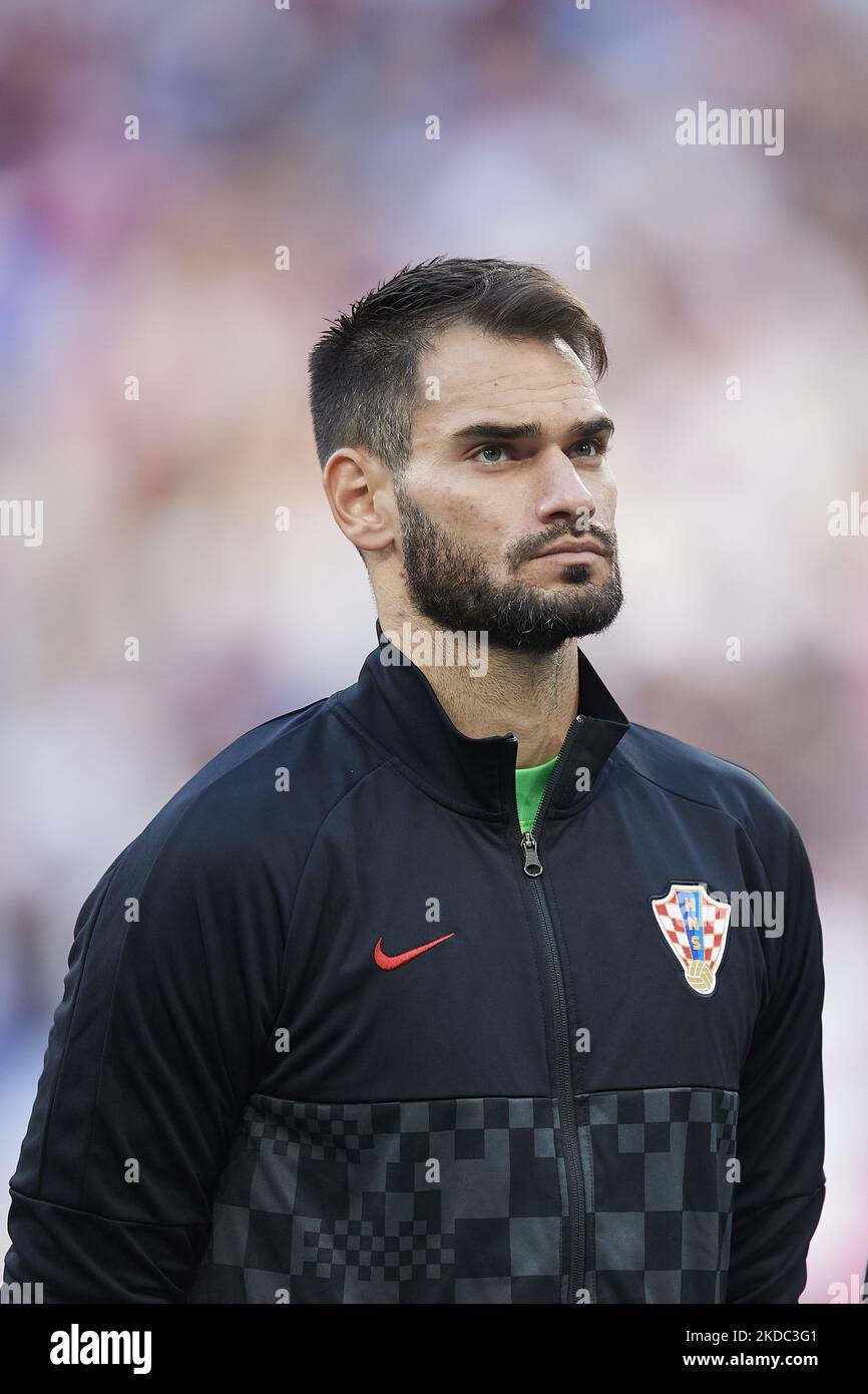 Ivica Ivusic (NK Isijek) aus Kroatien posiert vor der UEFA Nations ...