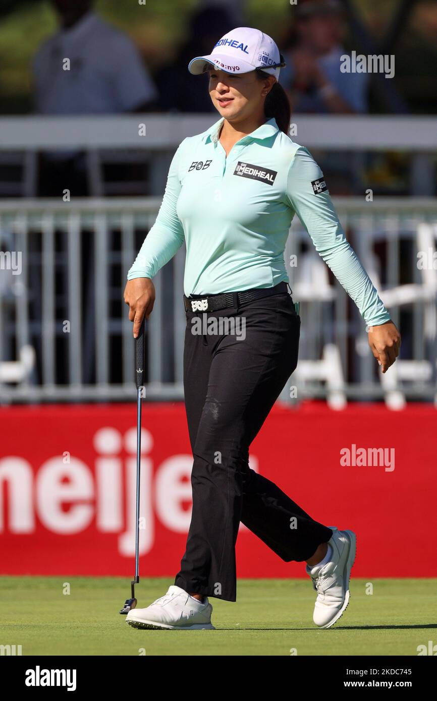 Sei Young Kim aus Seoul, Republik Korea, geht auf dem 18. Green während ...