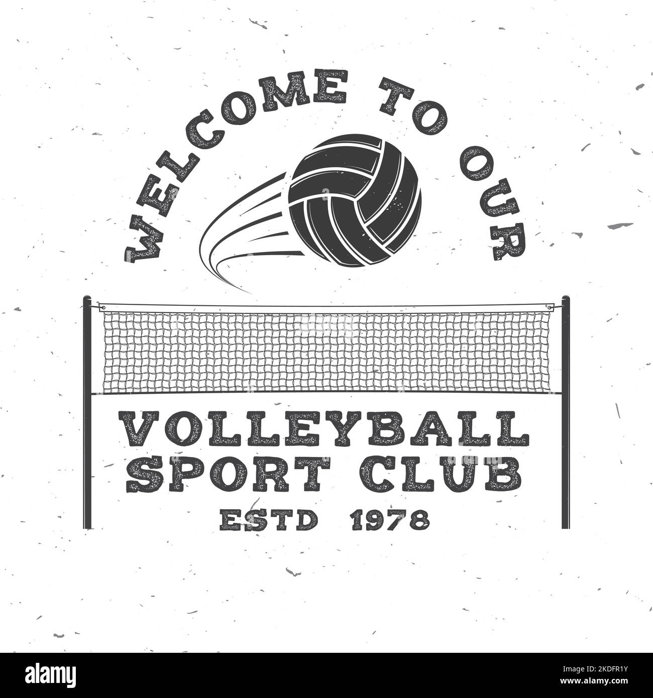 Volleyball label badge logo icon -Fotos und -Bildmaterial in hoher ...