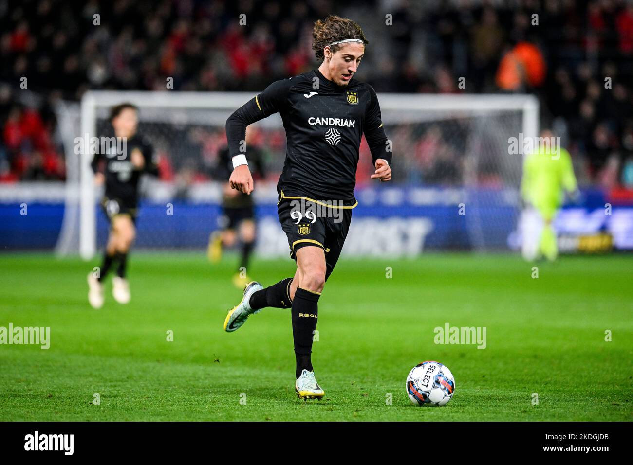 Fabio Silva von Anderlecht in Aktion bei einem Fußballspiel zwischen ...