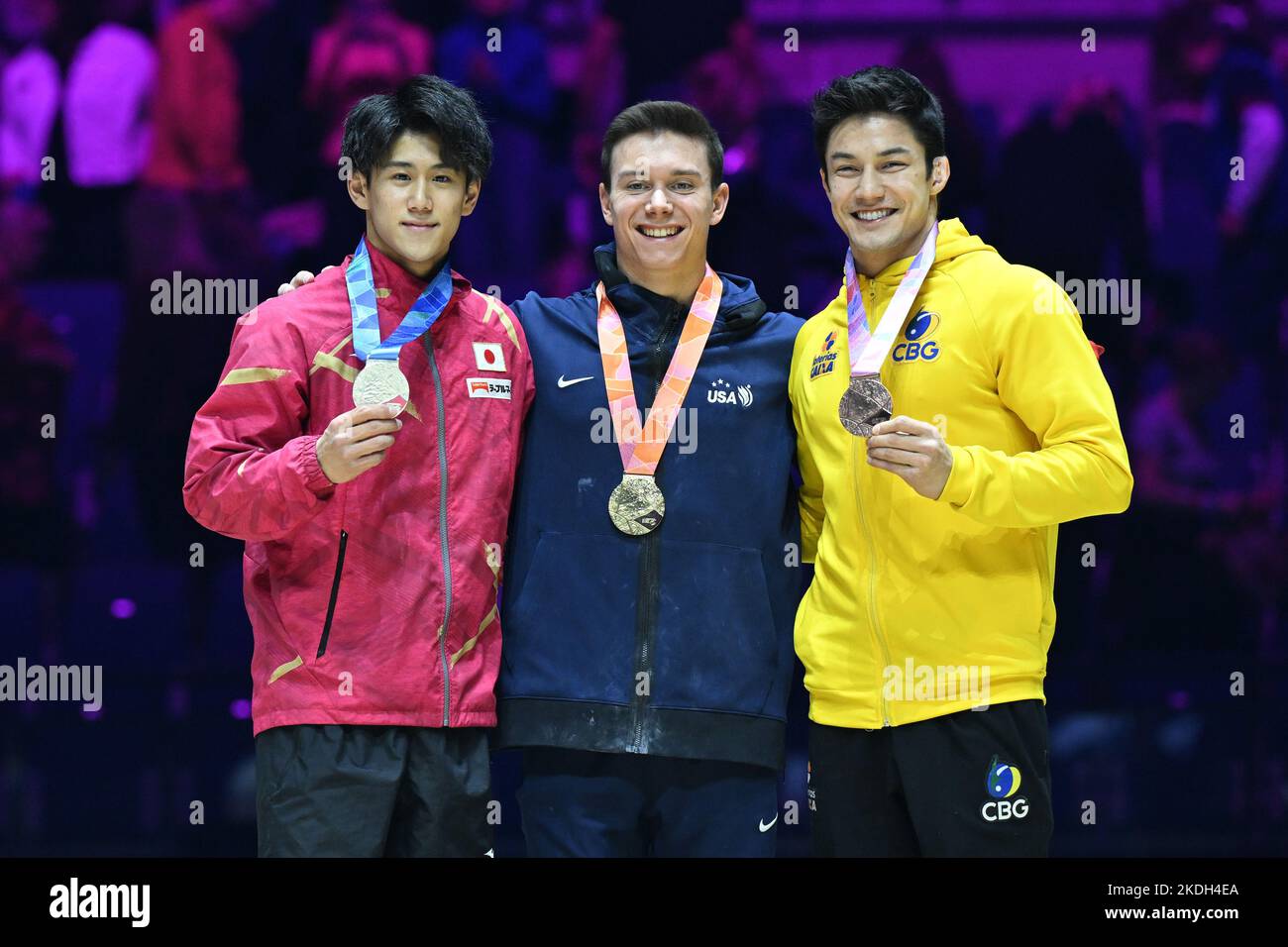 Medaillengewinnerin der Horizontalen Bar: Goldmedaille MALONE Brody ...