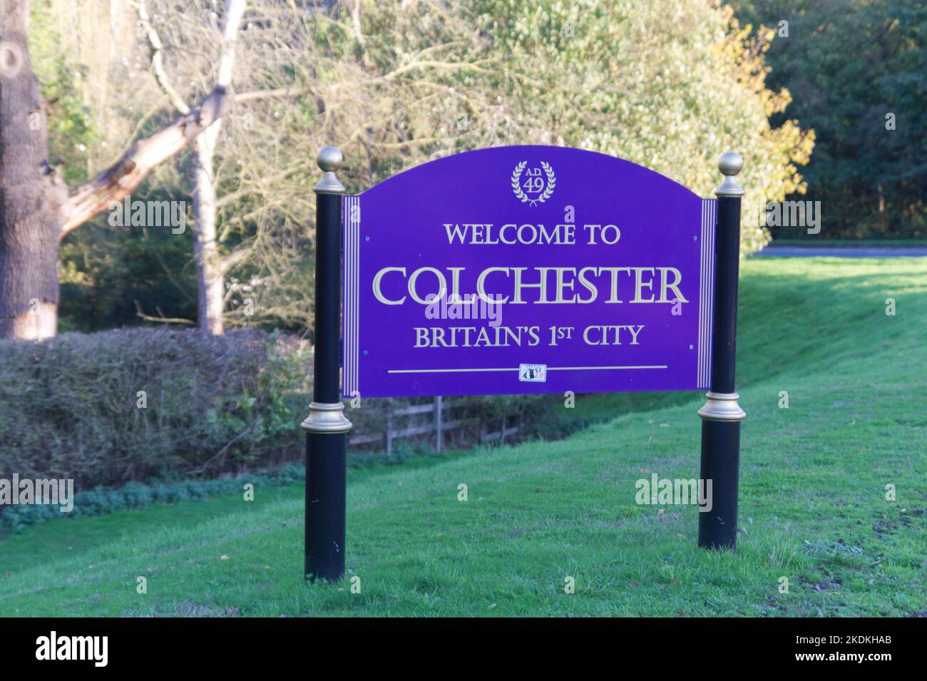 Willkommen im colchester schild -Fotos und -Bildmaterial in hoher ...